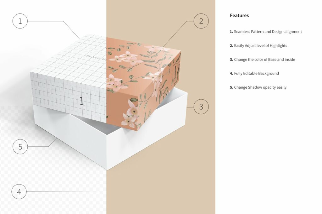 Square Box Packaging Mockups – MasterBundles
