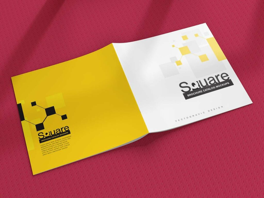 Square Brochure Mockup – MasterBundles