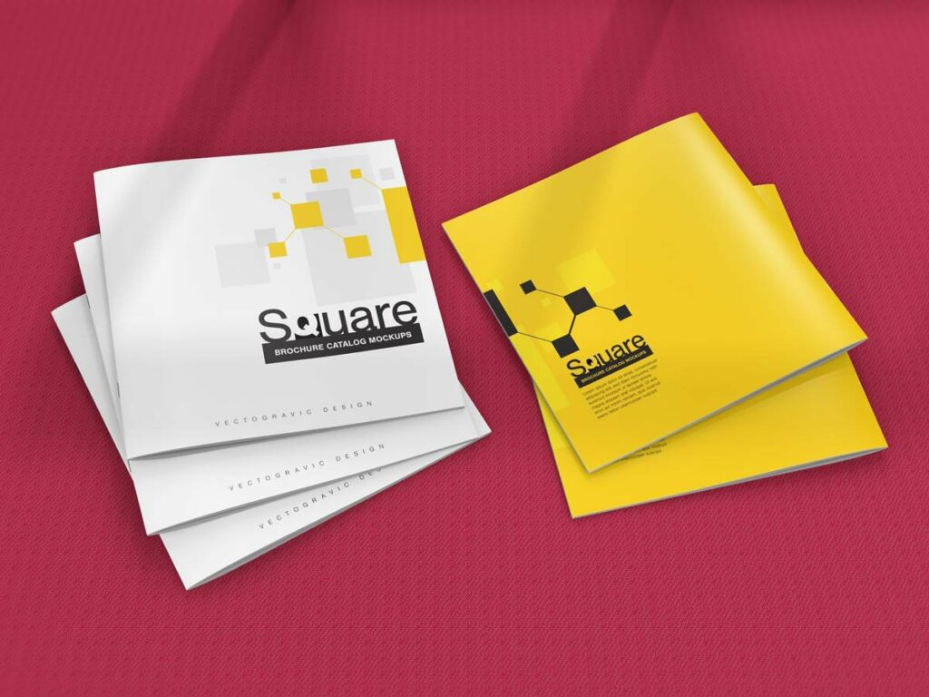 Square Brochure Mockup – MasterBundles