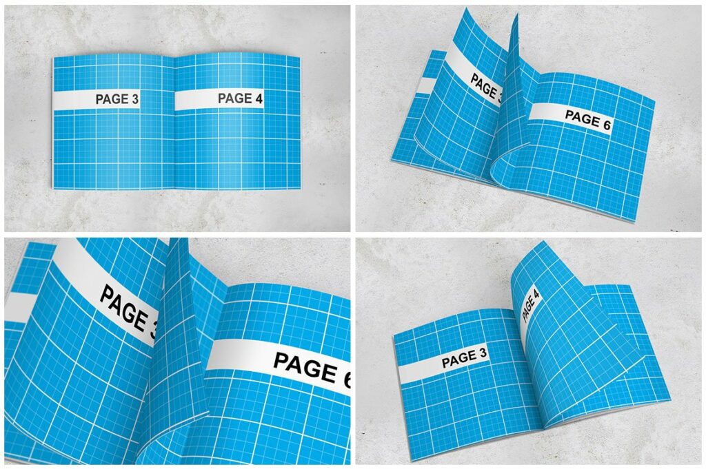 Square Brochure Mockups – MasterBundles