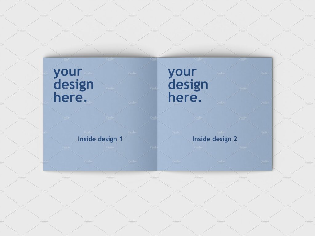 Square A4 Brochure - Mockup vol.01 – MasterBundles