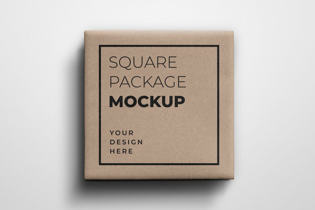 Square Gift Package Mockup – MasterBundles