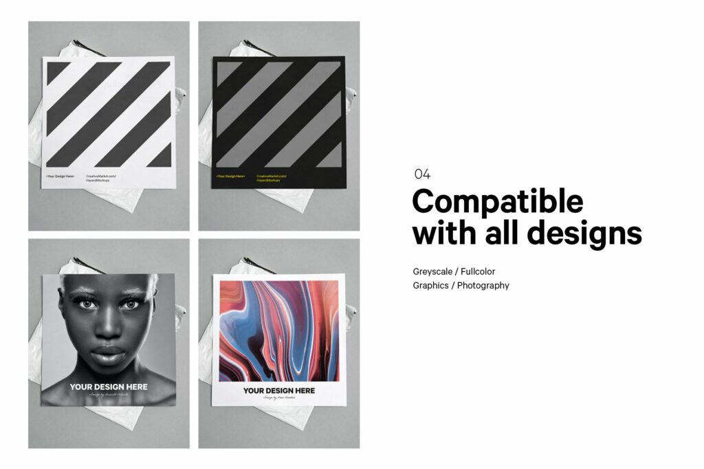 8x Square Paper Mockup Bundle – MasterBundles