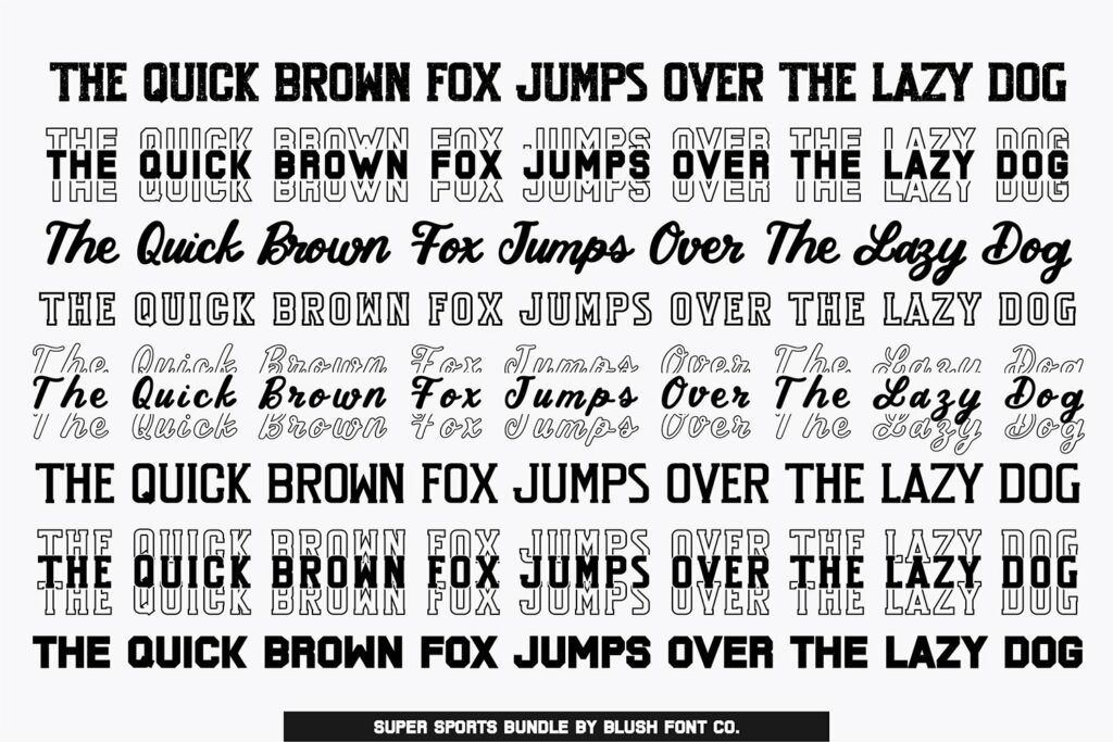 SUPER SPORTY FONT BUNDLE V.1 – MasterBundles