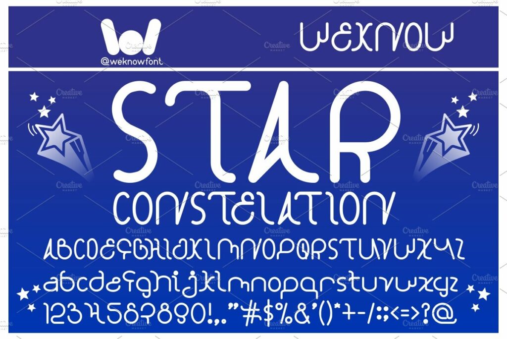star constellation font – MasterBundles