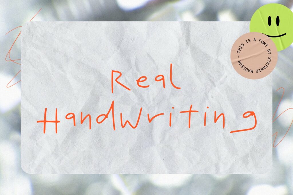 Real Handwriting | Font – MasterBundles