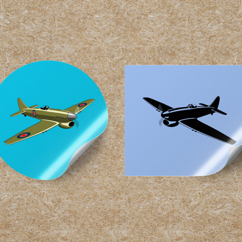 Tempest British Fighter Plane Clipart. - MasterBundles