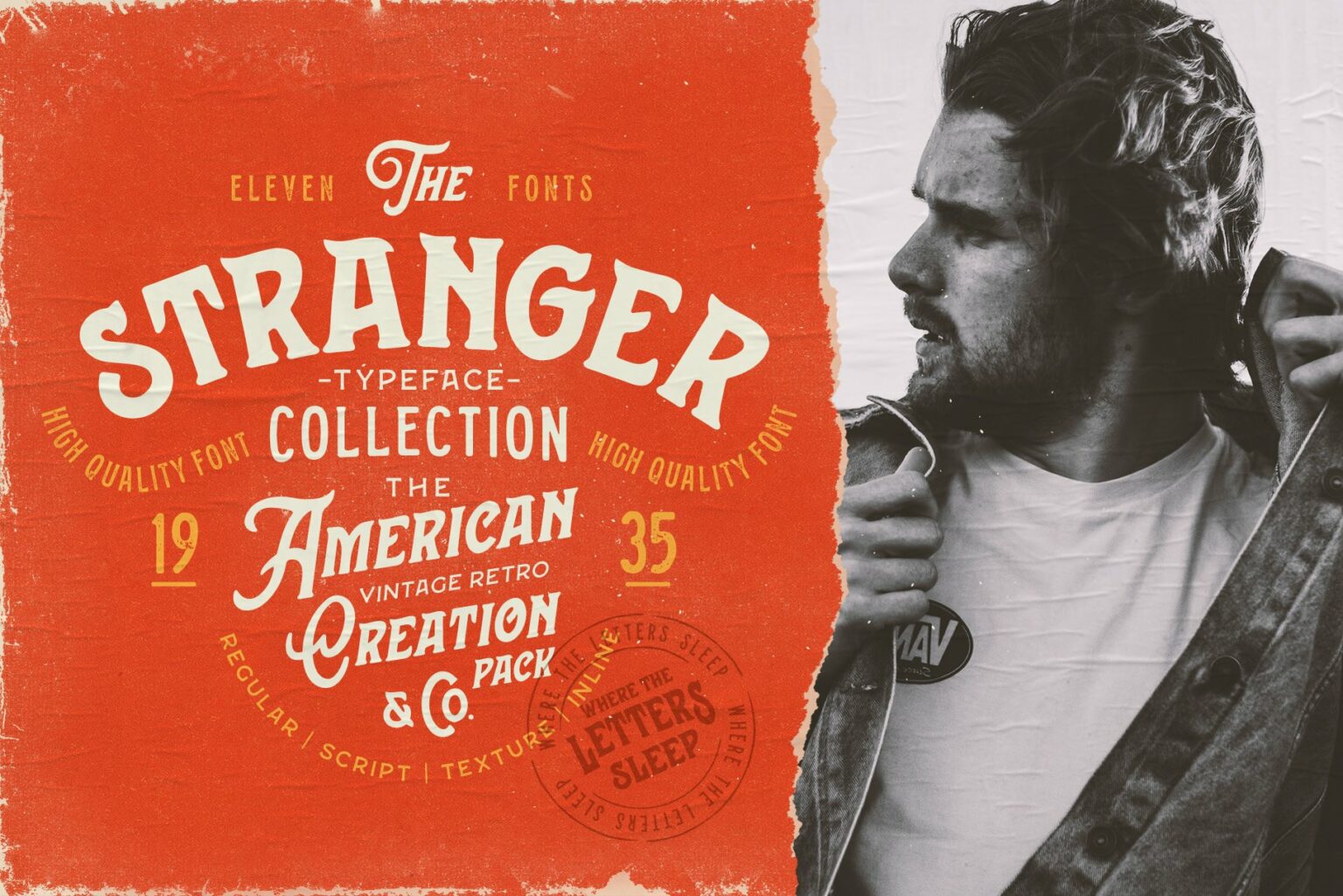 Stranger Font Collection + Extras – MasterBundles