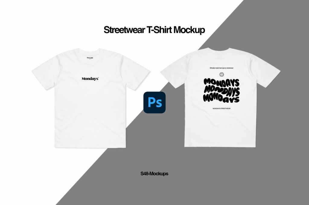 Streetwear T-shirt Mockup – MasterBundles