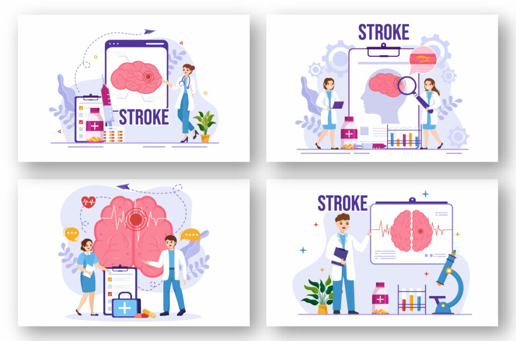 12 Human Brain Stroke Illustration - MasterBundles