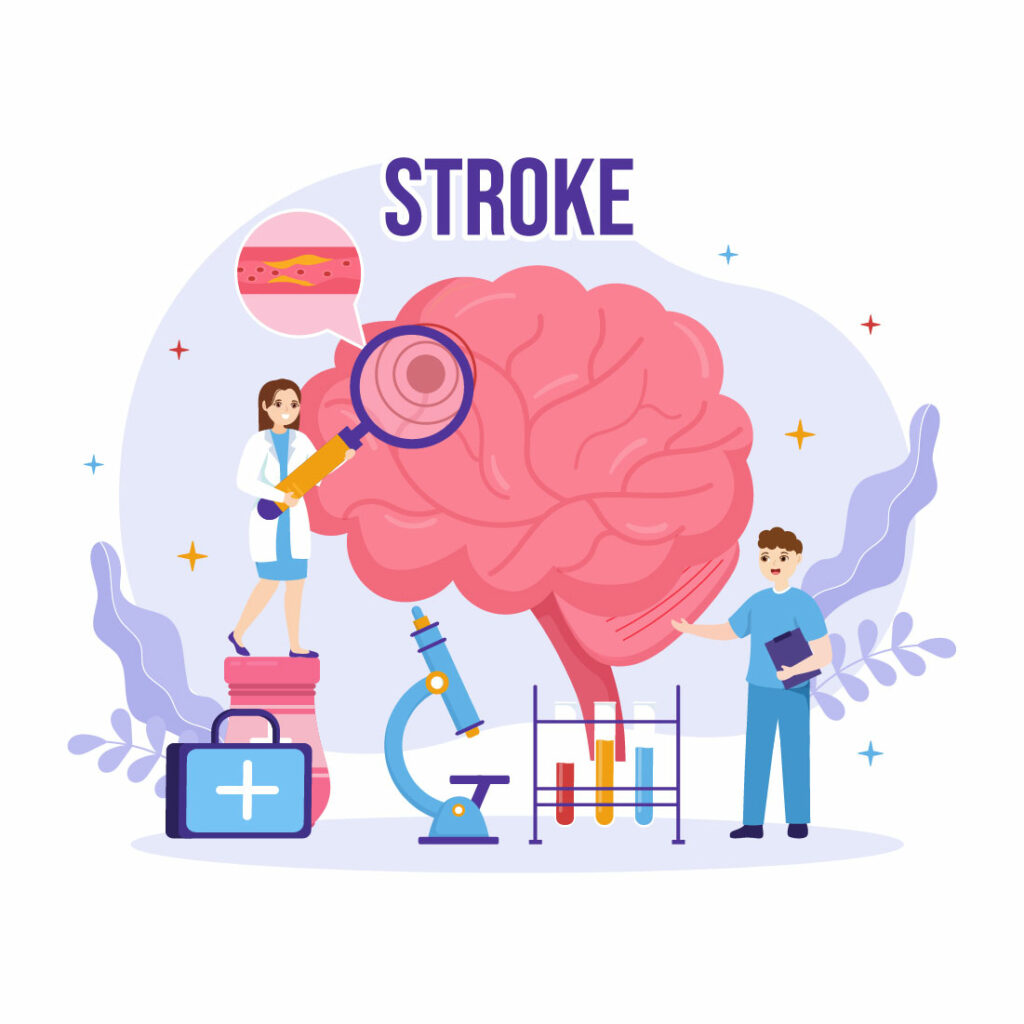 12 Human Brain Stroke Illustration - MasterBundles
