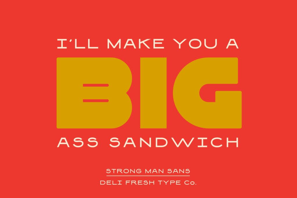 Strong Man Sans: Heavy Display Font – MasterBundles