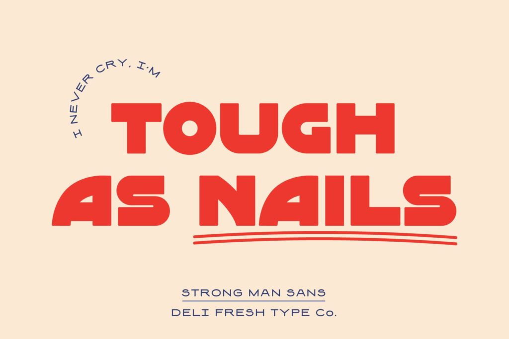 Strong Man Sans: Heavy Display Font – MasterBundles