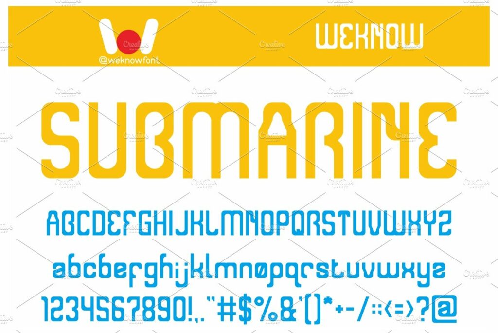 Submarine font – MasterBundles