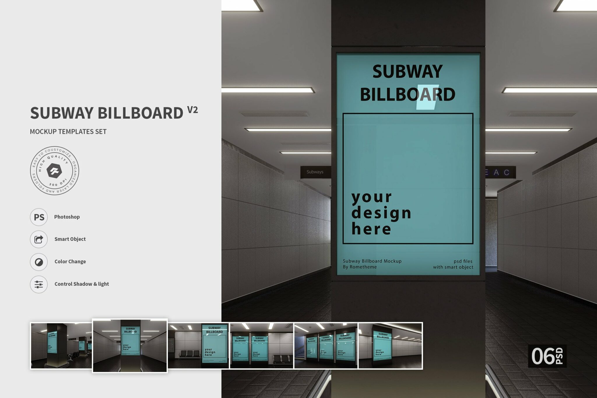 Subway Billboard - Mockups vol.02 – MasterBundles