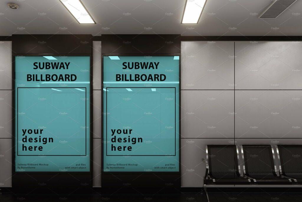 Subway Billboard - Mockups vol.02 – MasterBundles