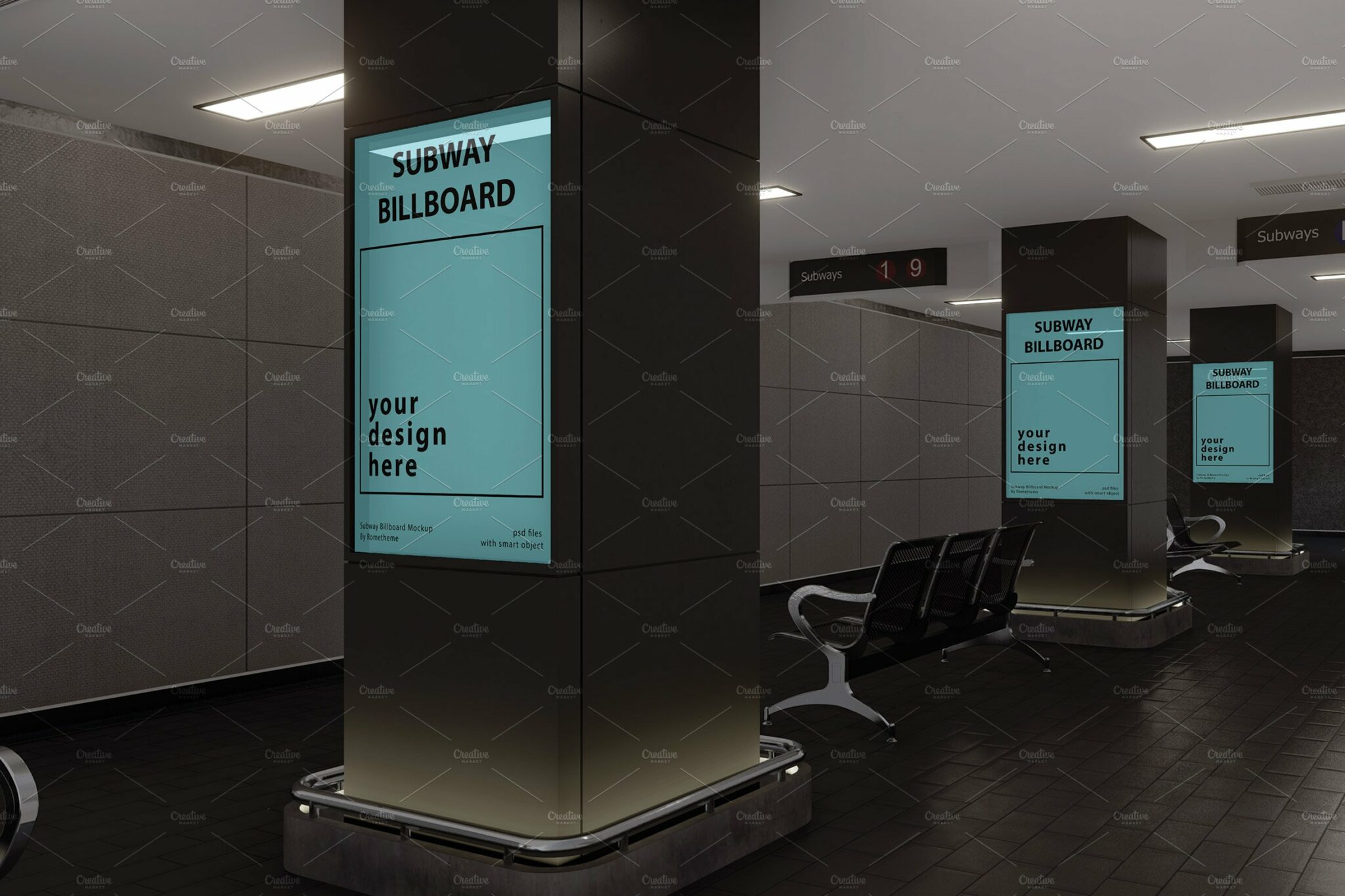 Subway Billboard - Mockups vol.02 – MasterBundles