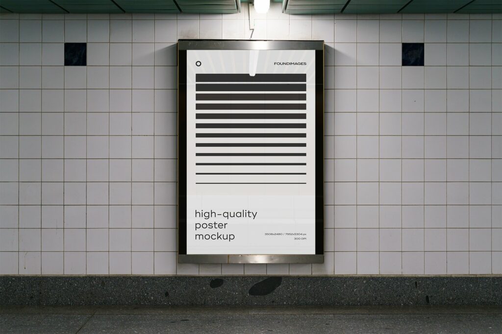 Subway Poster Mockup Bundle Metro – MasterBundles