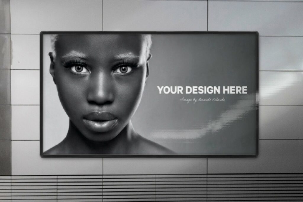 3x Subway poster mockup bundle – MasterBundles