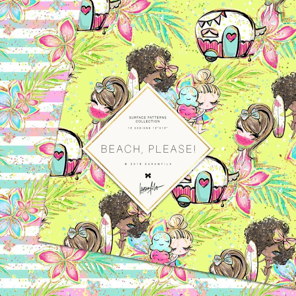 Beach Patterns – MasterBundles