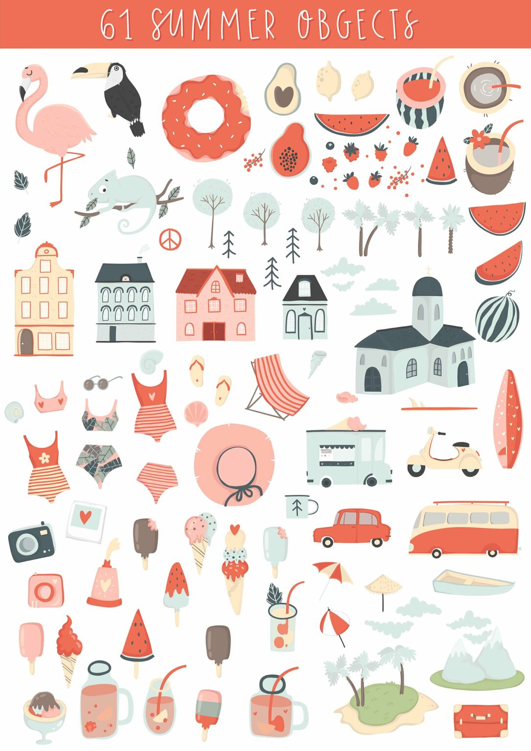 Summer map & card creator BIG BUNDLE – MasterBundles