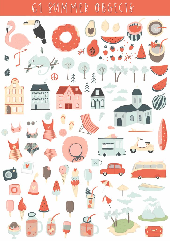 Summer map & card creator BIG BUNDLE – MasterBundles