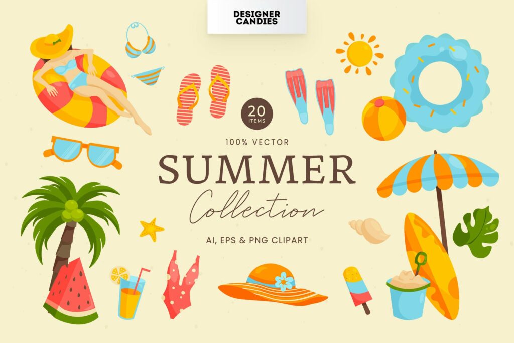 Summer Travel Illustrations – MasterBundles