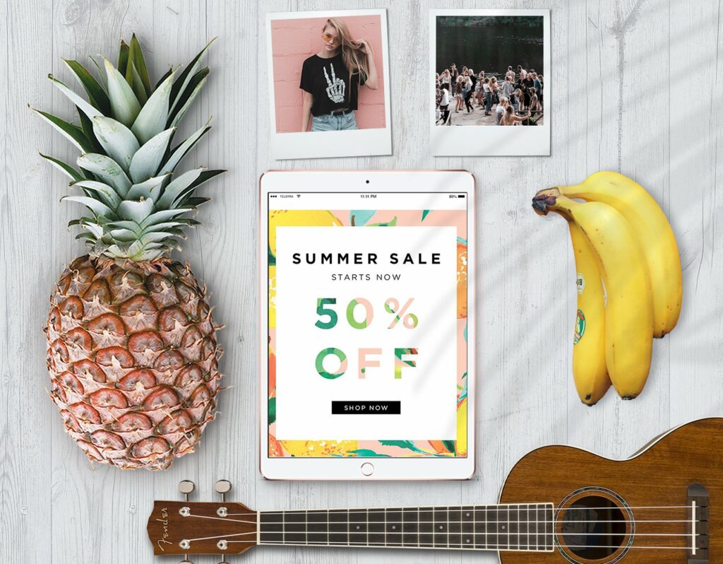 SUMMER SCENE CREATOR BRANDING MOCKUP – MasterBundles