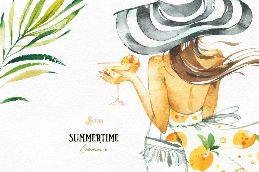 Summertime. Watercolor Collection. – MasterBundles