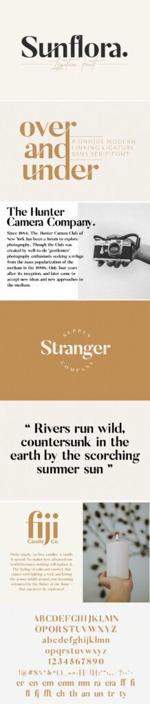 Sunflora - Unique Ligature Font – MasterBundles