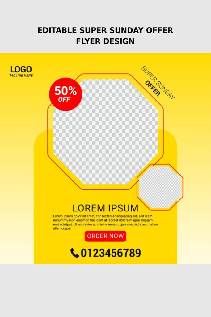 Super Sunday Offer Flyer Design