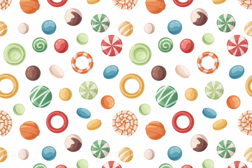 Sweets & candies seamless patterns – MasterBundles