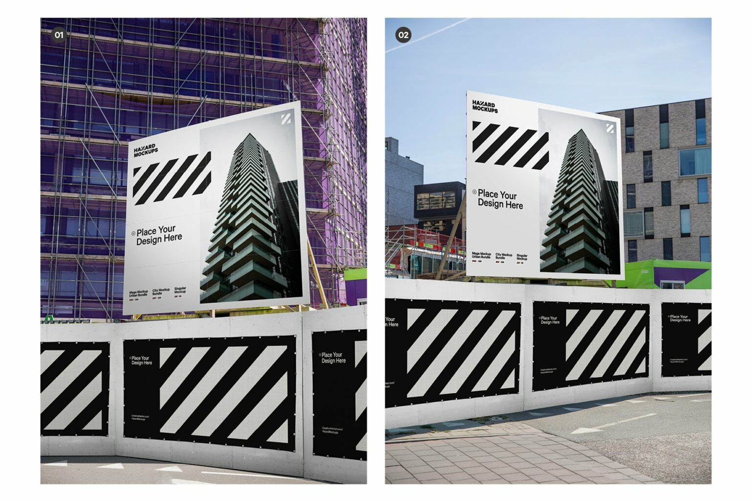 4x Construction Mockup Bundle Vol.2 – MasterBundles