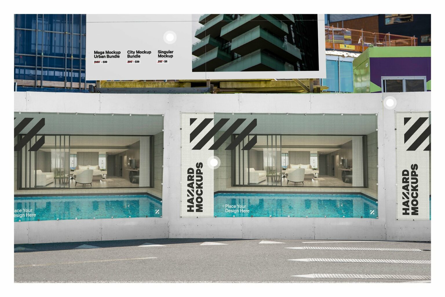 4x Construction Mockup Bundle Vol.2 – MasterBundles