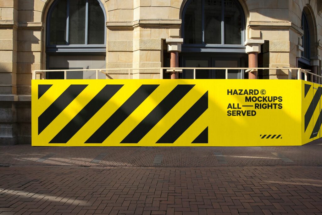 Construction Hoarding Board Mockup – MasterBundles