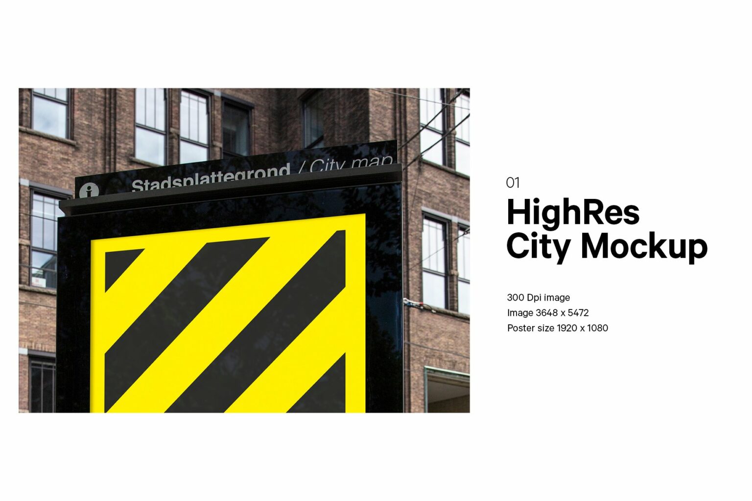 City Light Poster Display Mockup – MasterBundles