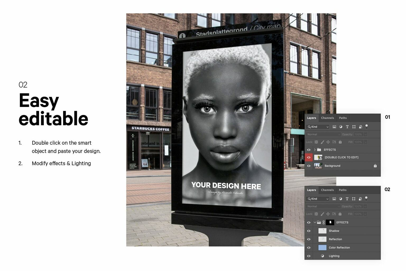 City Light Poster Display Mockup – MasterBundles