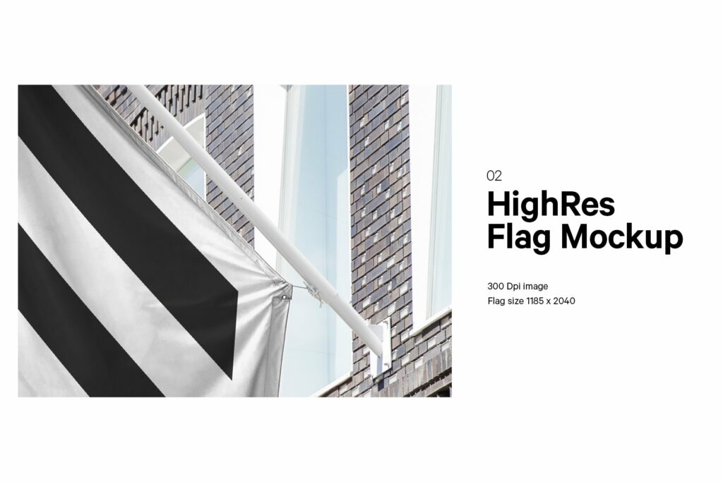 City Retail Flag Mockup – MasterBundles