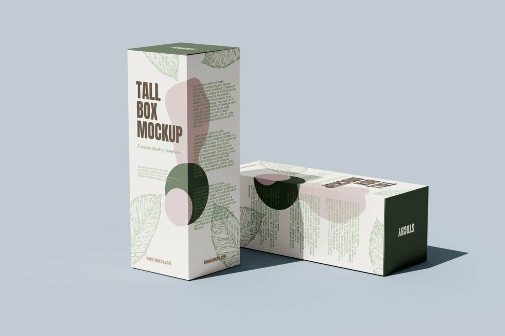 Tall Box Mockup Set – MasterBundles