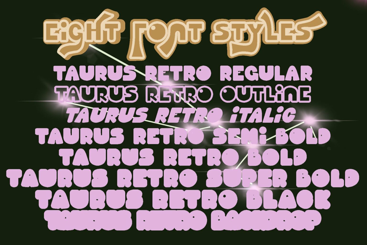 Taurus Retro Typeface – MasterBundles