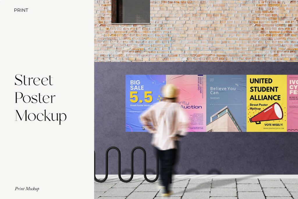 Street Poster Mockup – MasterBundles