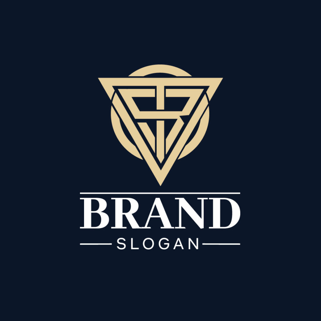 TBV Logo Letter Monogram Slash with Modern logo design template Vector ...