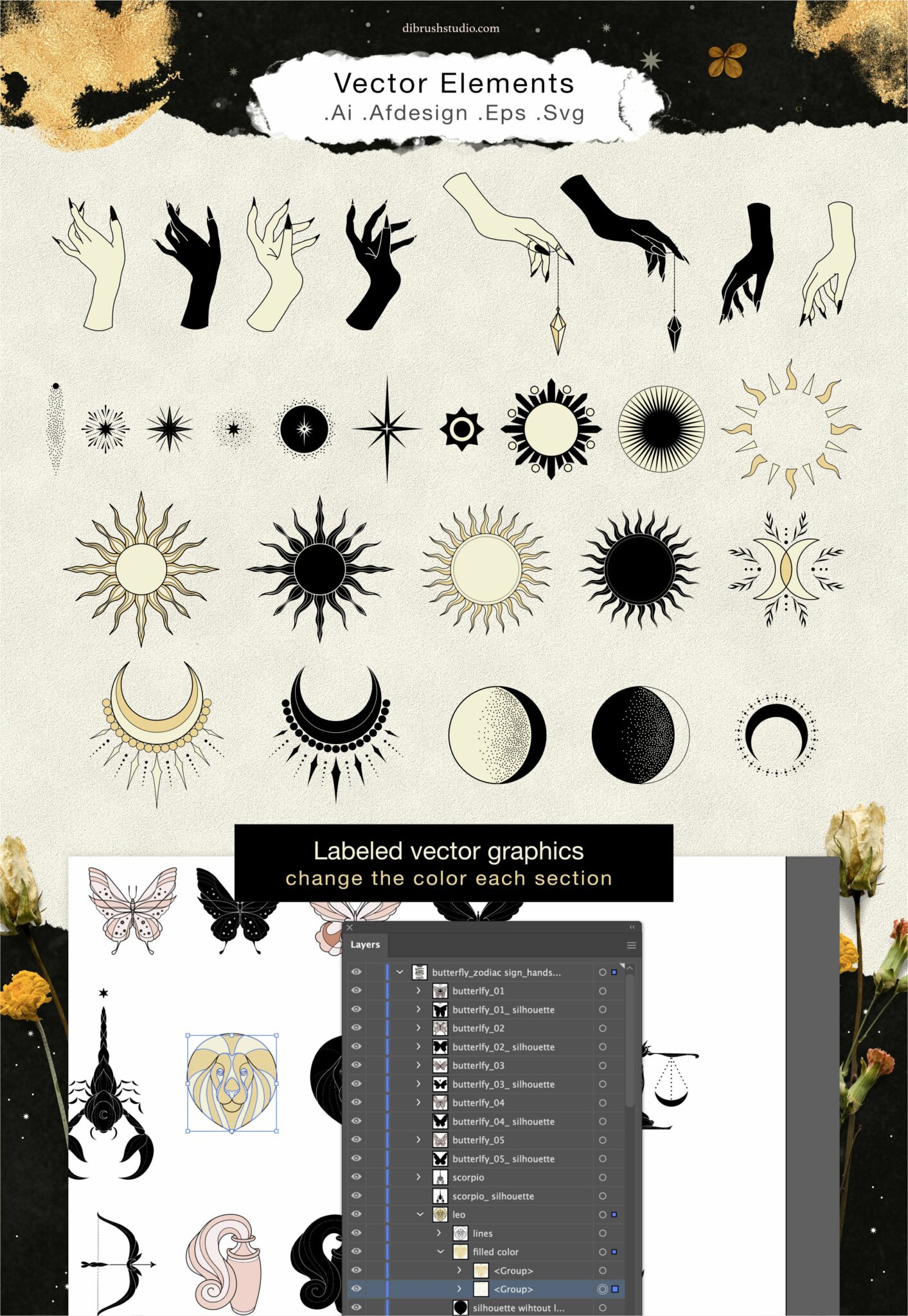 Nightfall - ClipArt & Vector Pack – MasterBundles