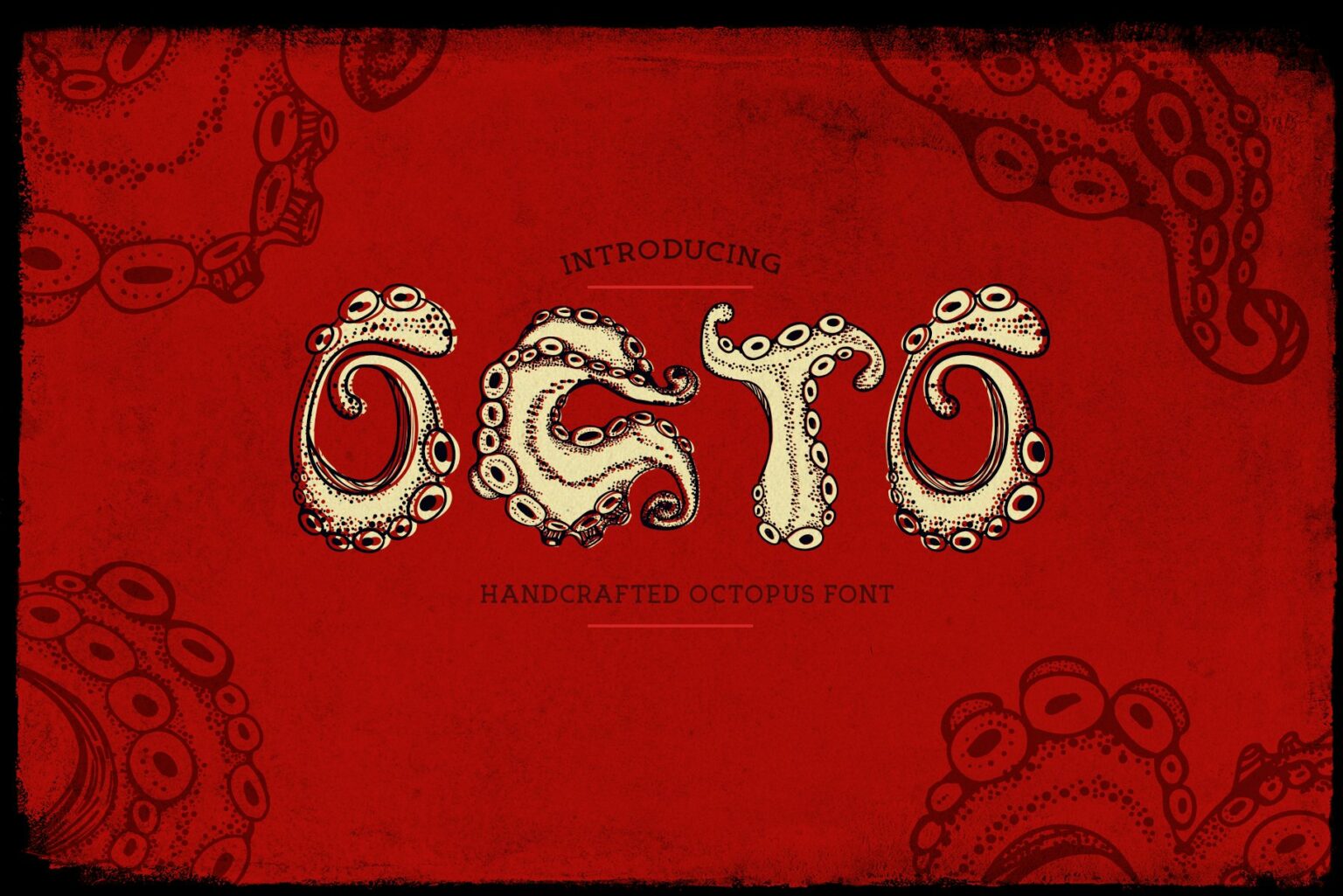 Octo - A hand lettering Octopus font – MasterBundles