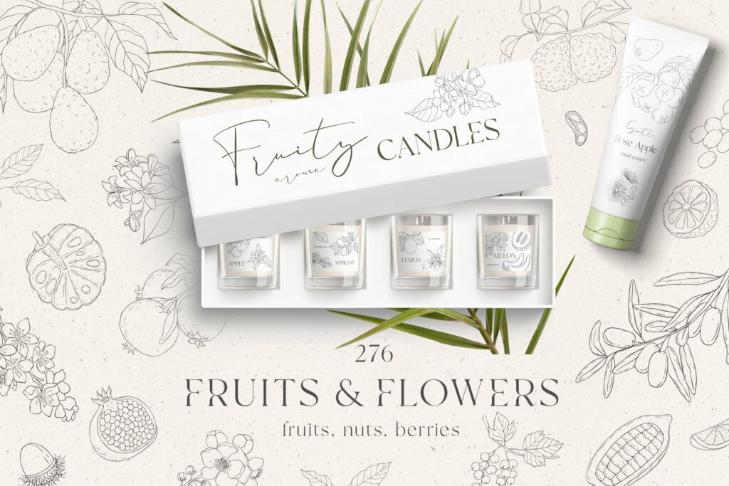 Fruits & Flowers. Nuts & Berries. – MasterBundles