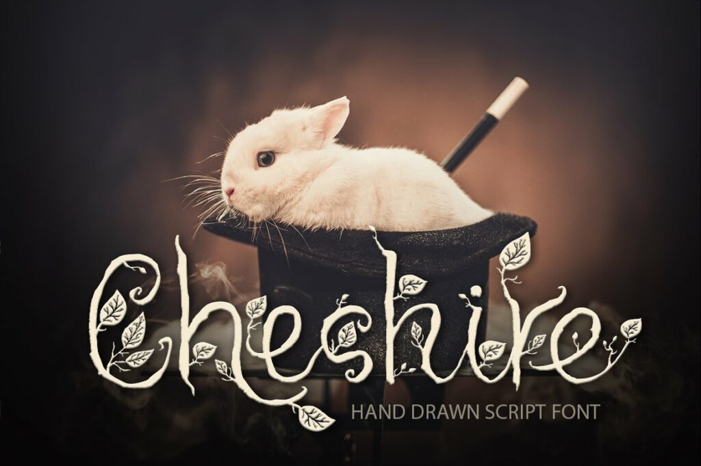 Cheshire. Magic script font. – MasterBundles