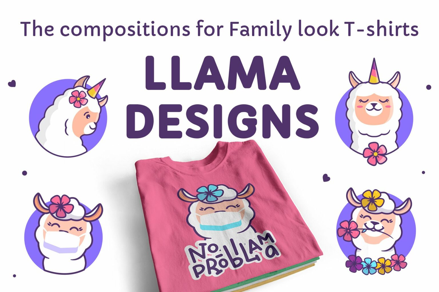 Llama clipart. KIDS BUNDLE design – MasterBundles