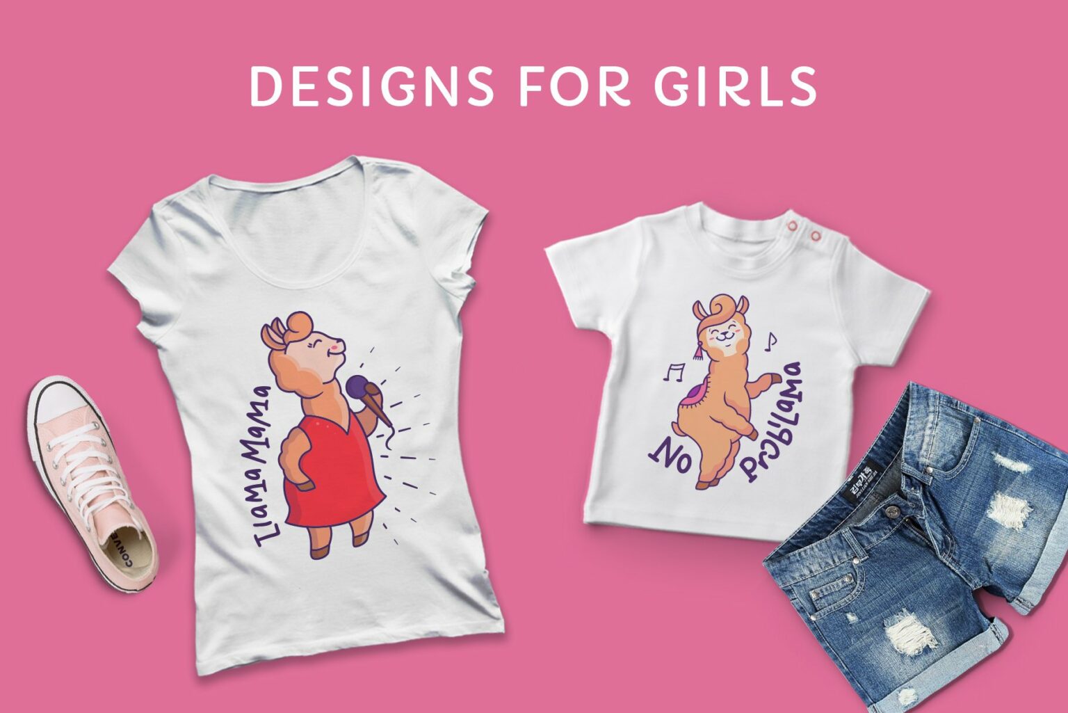 Llama clipart. KIDS BUNDLE design – MasterBundles