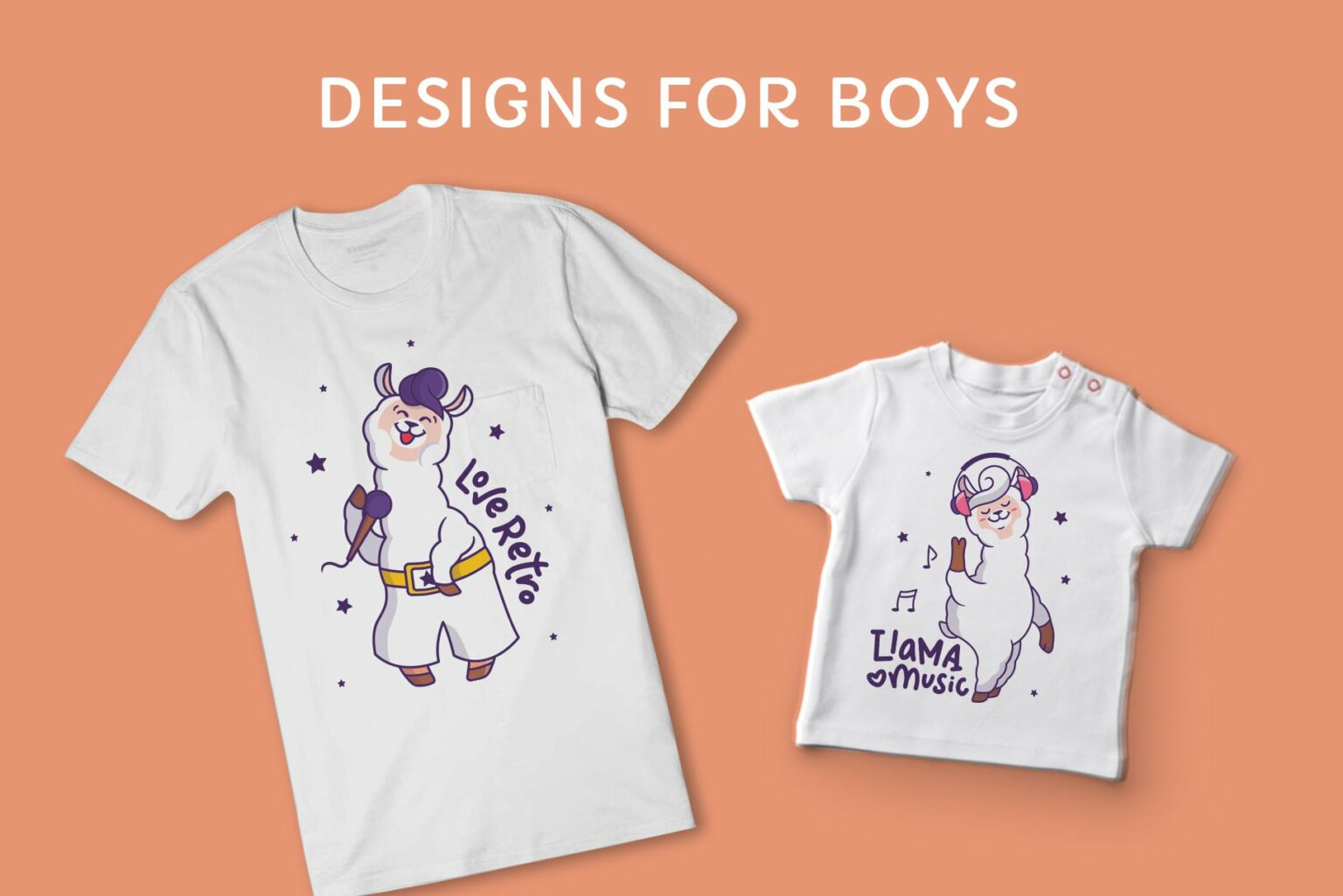 Llama clipart. KIDS BUNDLE design – MasterBundles