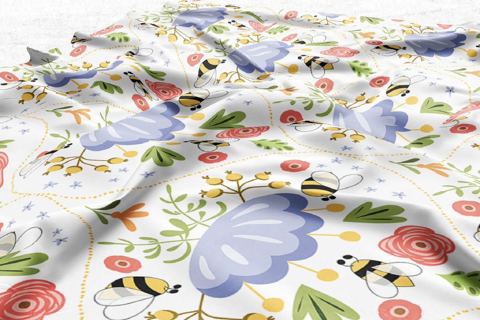 Summer Bee Patterns & Elements – MasterBundles